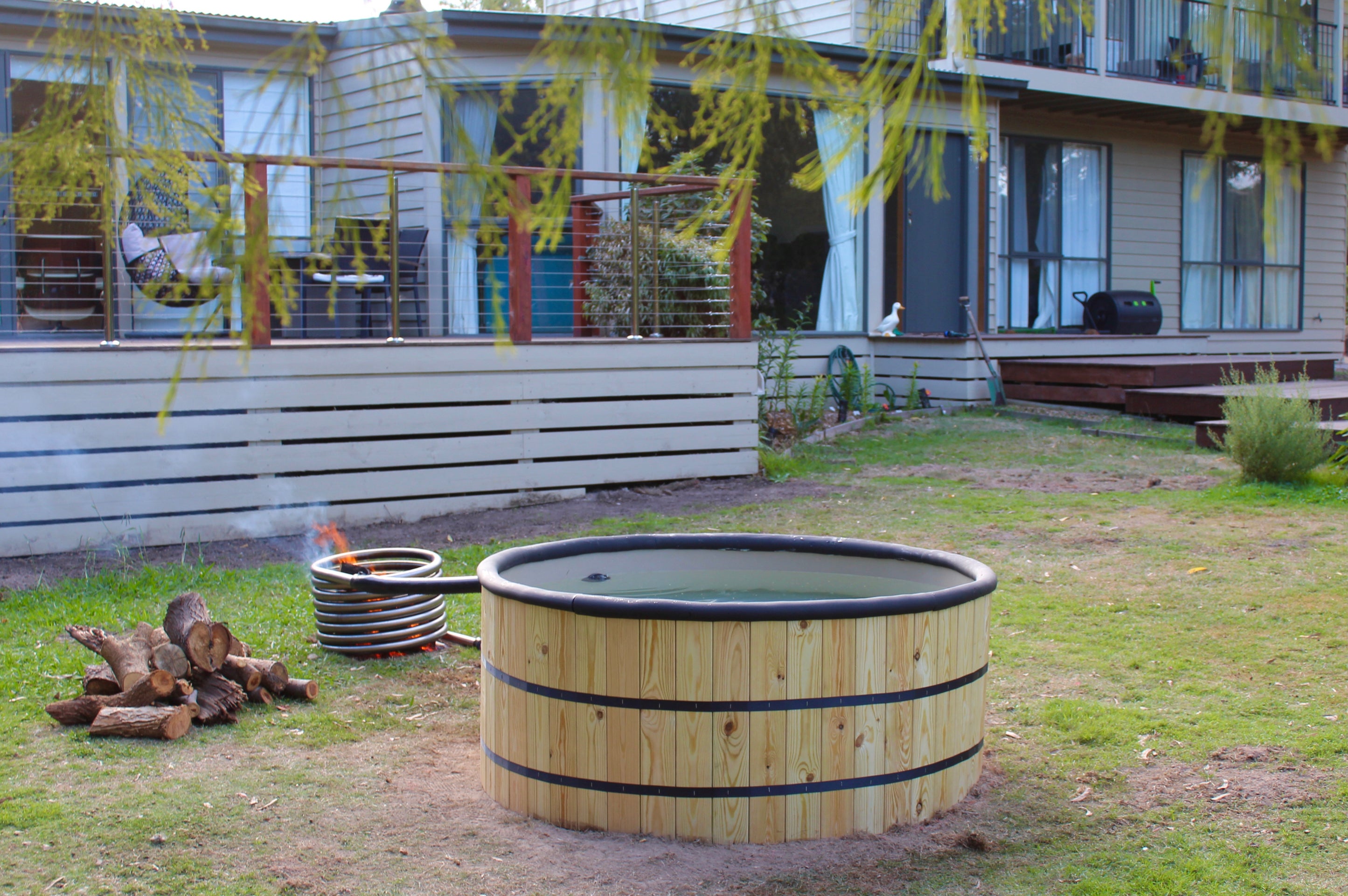 Wood Fired Coil Kit – Salty Barrel Hot Tubs